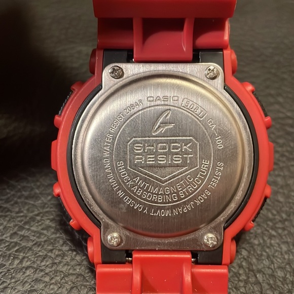 G-Shock | Accessories | Casio Gshock Ga0 Red Analog | Poshmark